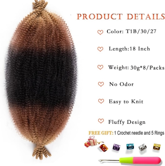 Hair | 8 Pack 18preseparated Soft Locs Synthetic Marley Twist Braiding ...